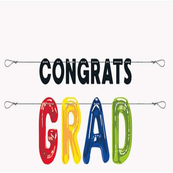 Grad Paper Letter Banner – Its Party Time