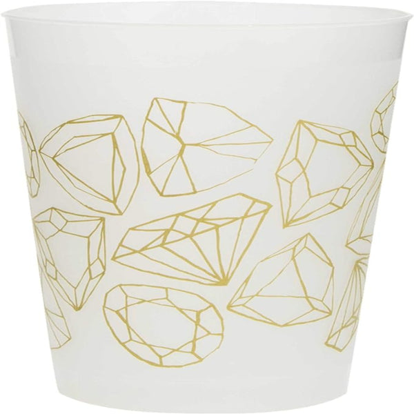 Gold Diamond Bachelorette 16oz Plastic Cups – Its Party Time