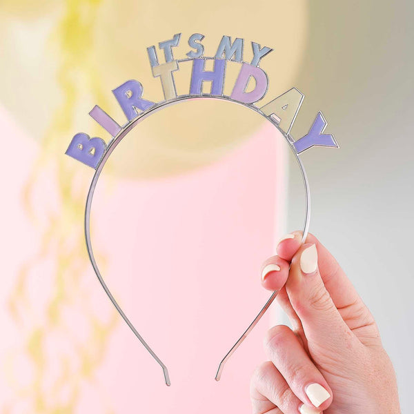 Pastel It's My Birthday Headband – Its Party Time